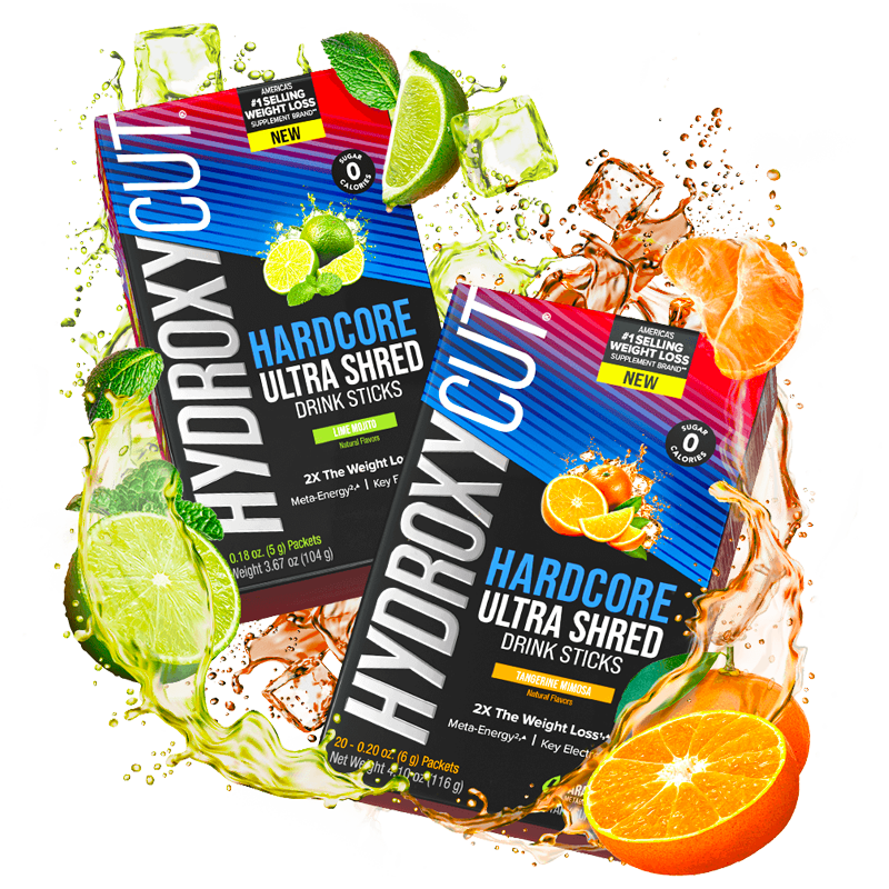 Hydroxycut Hardcore Ultra Shred Fat Burner Drink Sticks
